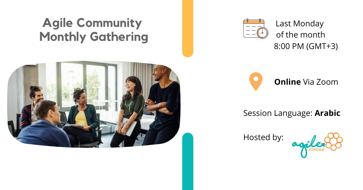Monthly community gathering - Agile Jordan